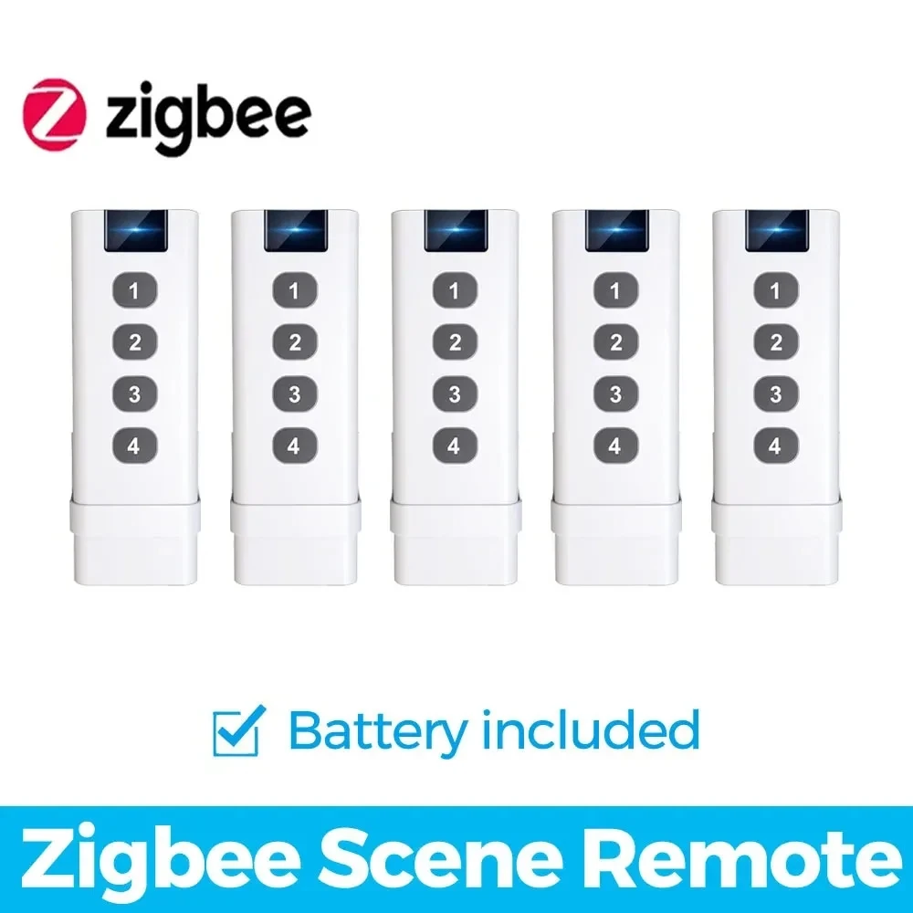 Tuya-ZigBee-Smart-Scene-Switch-4-Gang-Remote-Portable-For-Smart-Home ...