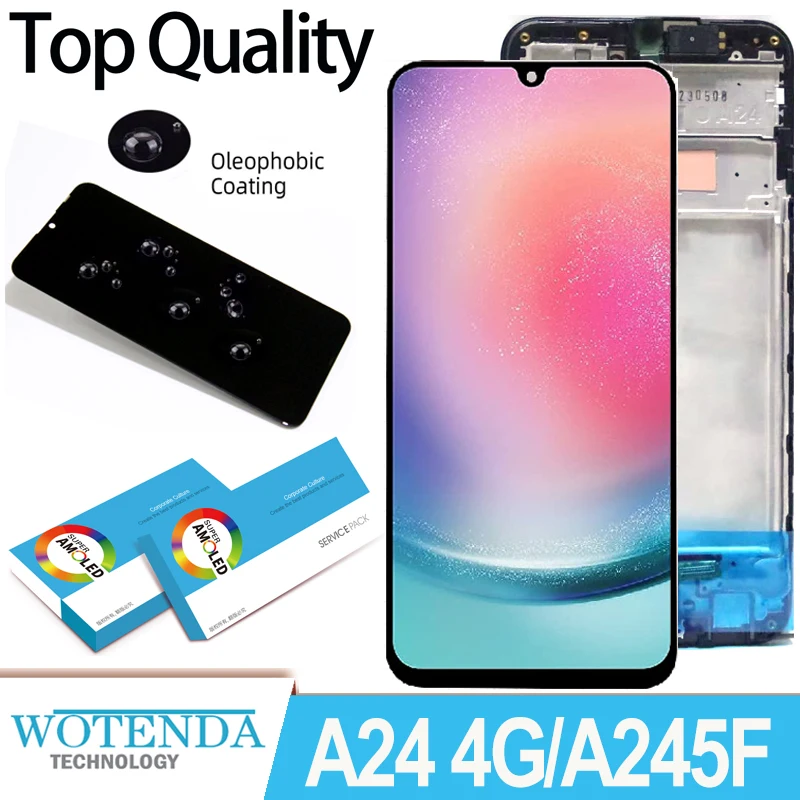 Super-AMOLED-Display-For-Samsung-A24-4G-LCD-Touch-Screen-Digitizer-For ...