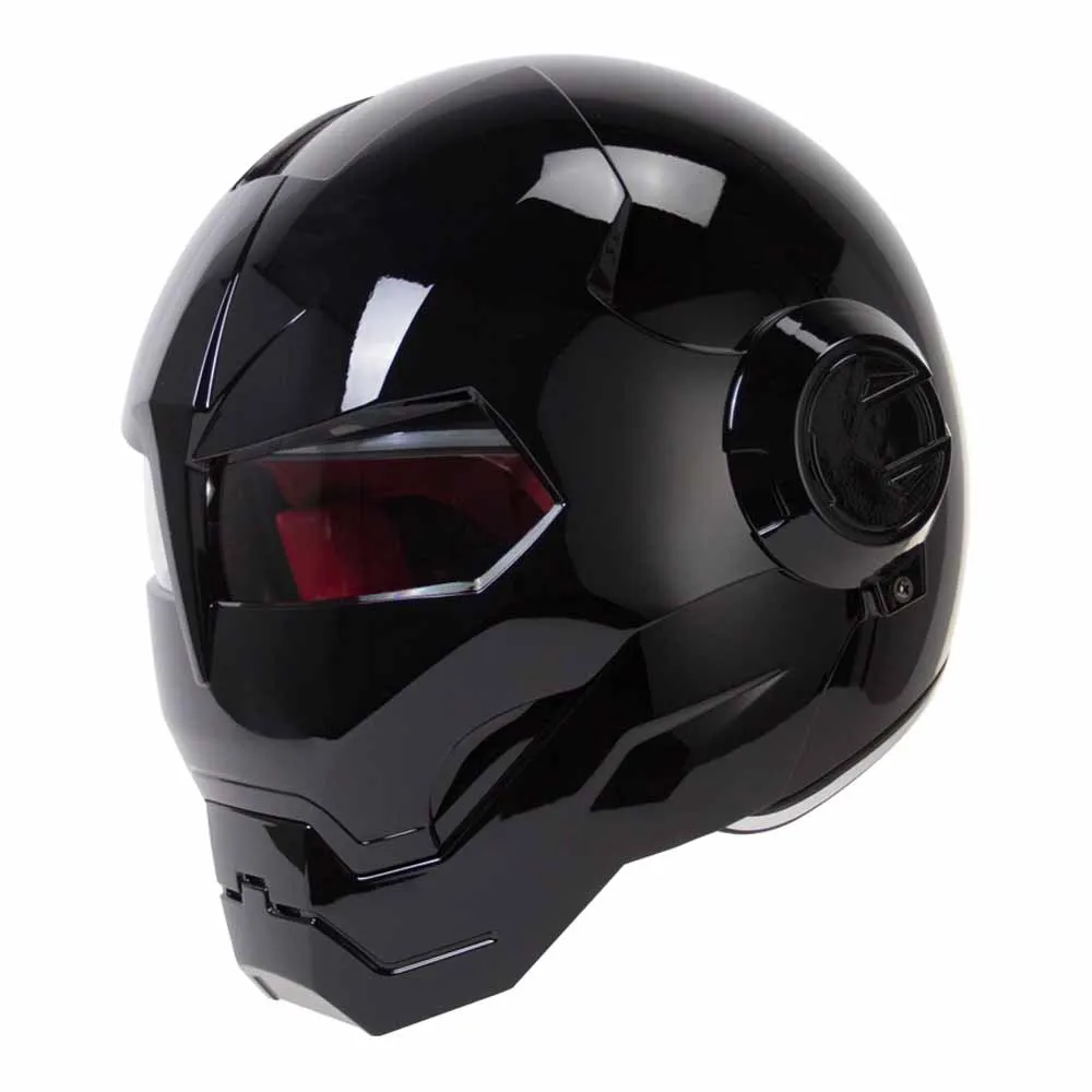 M-XL-Motorcycle-Helmet-Bright-Black-Full-Face-Wear-Resistant-Biker ...