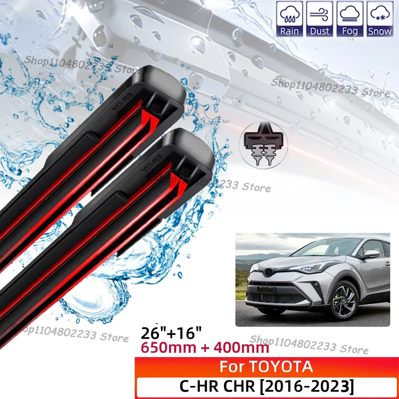 2PCS For TOYOTA C-HR CHR 2016-2023 26"+16" 2023Front Wiper Blades ...