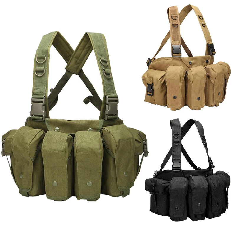 Ak47 Molle Chest Magazine Powder, Chest Rig, Dulglamilitary Army ...
