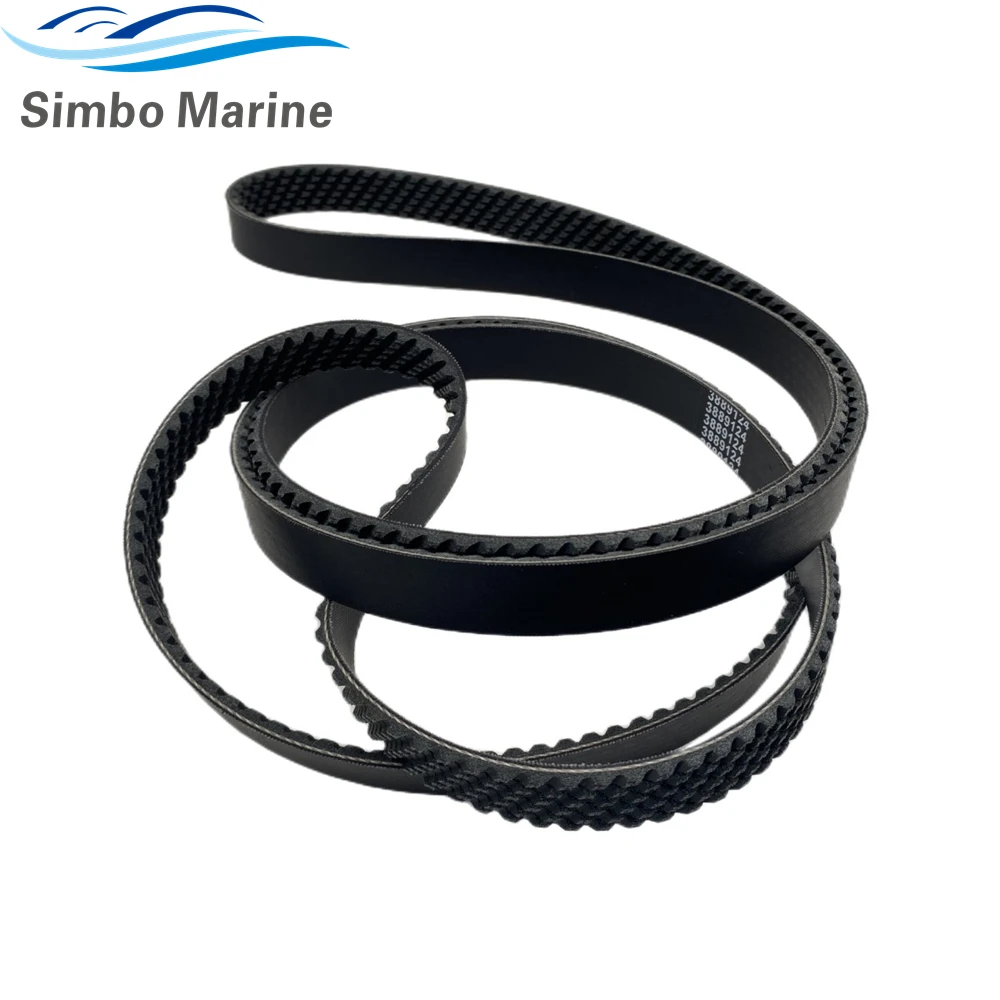 3889124-Serpentine-Alternator-Drive-Belt-For-Volvo-Penta-4-3L-5-0L-5-7L ...