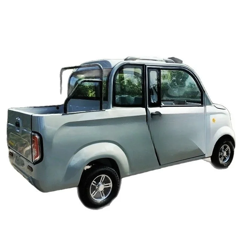 Closed four-wheel electric vehicle pickup truck pulling truck household ...