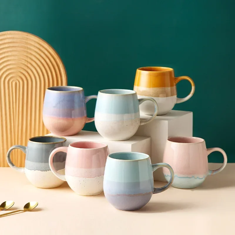 Simple-Gradient-Color-Mug-Office-Ceramic-Coffee-Milk-Handle-Mug ...