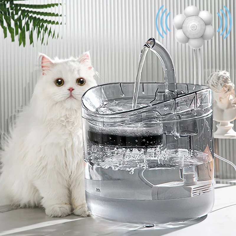 Cat Water Fountain Auto Filter USB Electric Mute Cat Drinker Bowl ...
