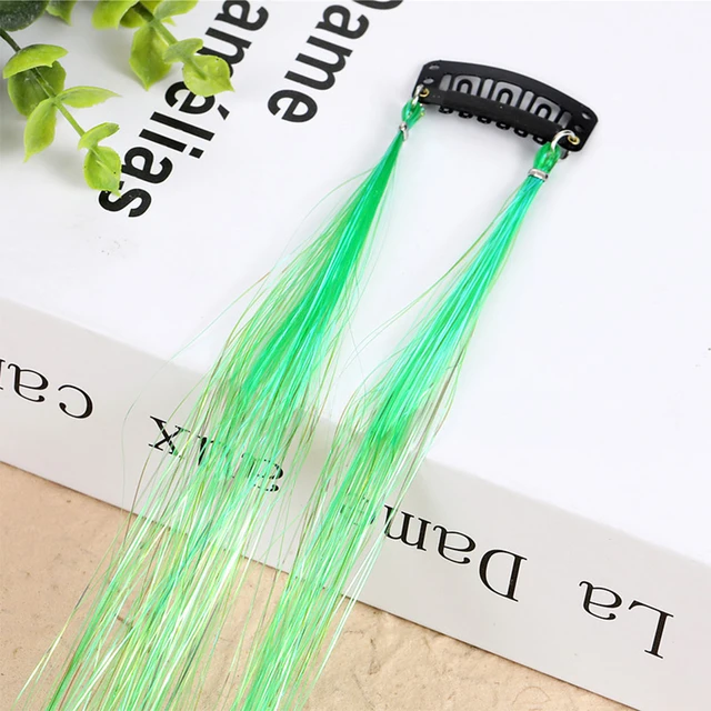 18 Colors Shiny Threads Glitter Hair Tinsel Kit Gold Silk Hair Glitter ...