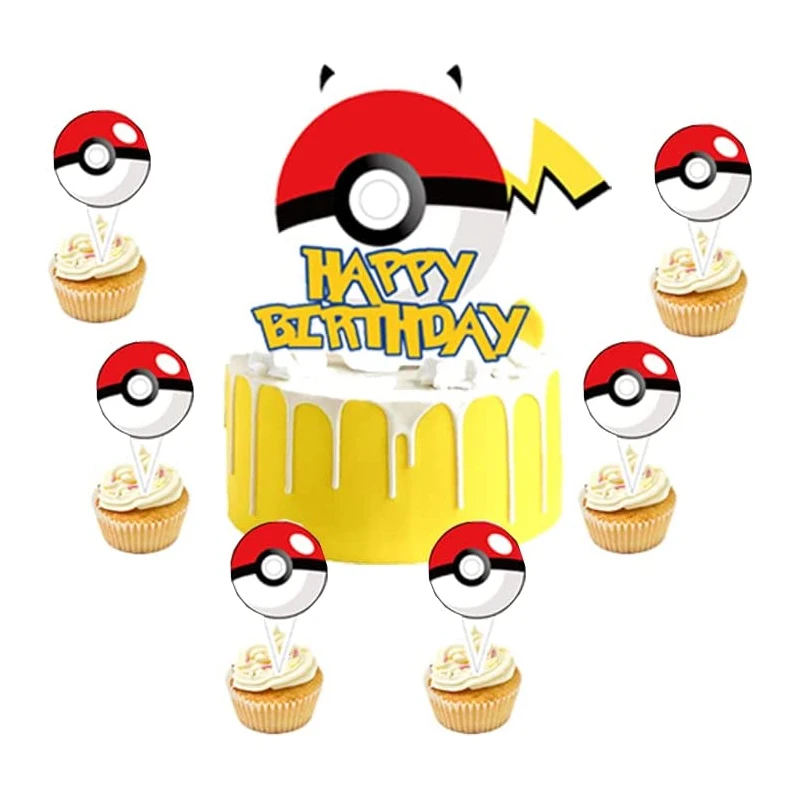 Pokemon Happy Birthday Cake