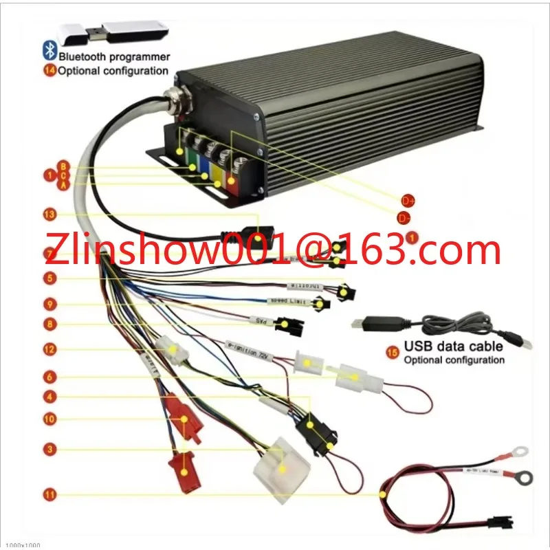 Sabvoton Svmc72200 V2 48v 60v 72v 200a 8kw 12kw 15kw 20kw Bldc E ...