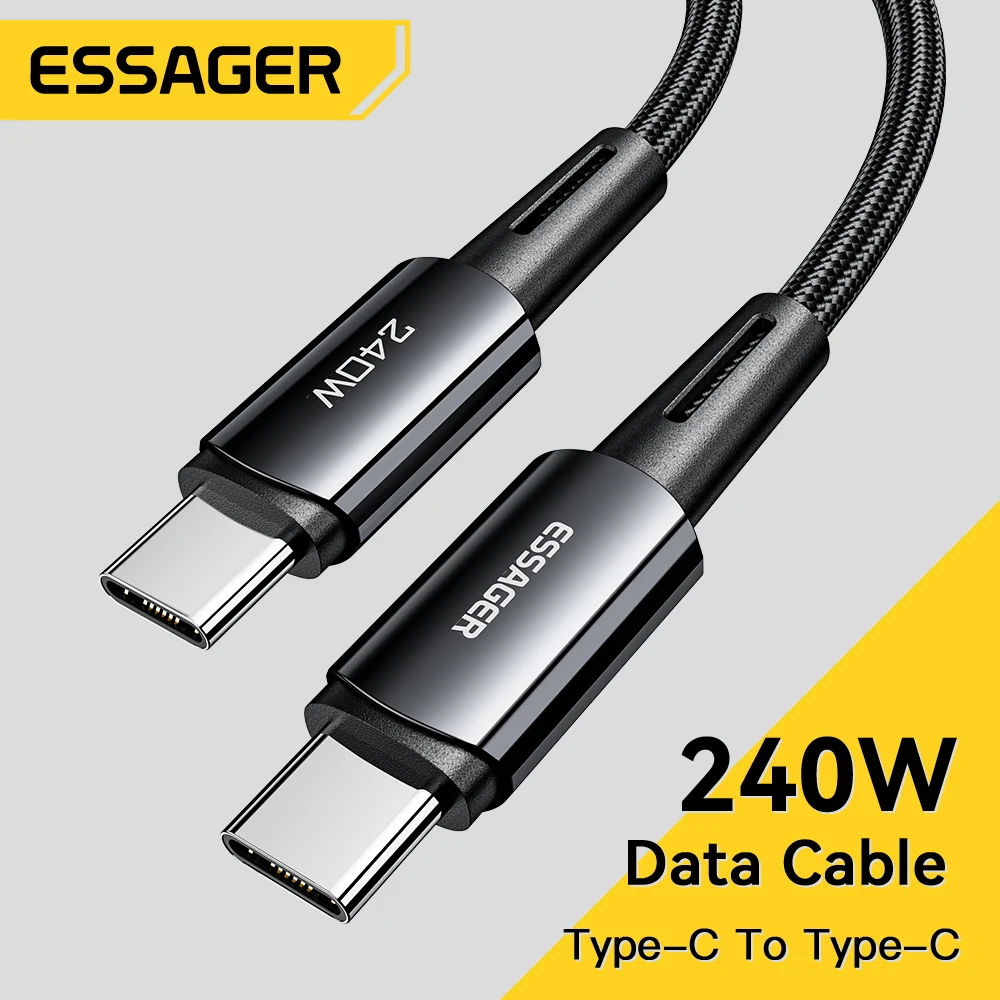 Essager-240W-USB-C-Cable-Type-C-Cable-Fast-Charging-USB-Type-C-Wire-5A ...