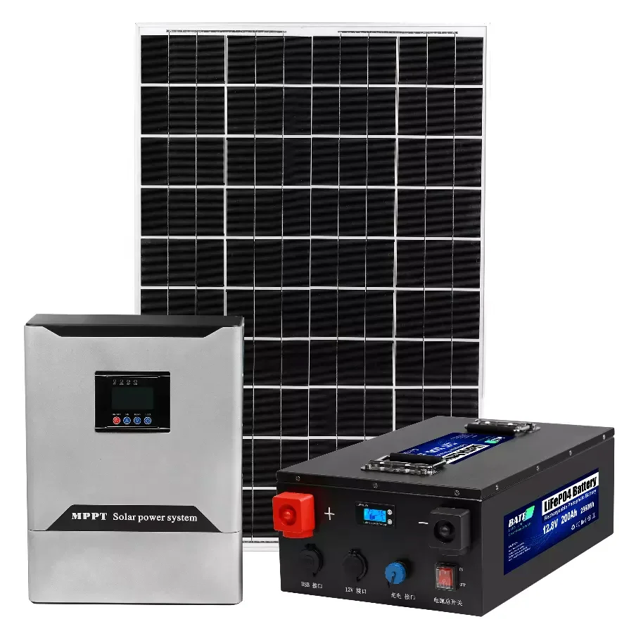 12v-24v-48v-solar-system-with-hybrid-inverter-powerbank-panels-set-for ...