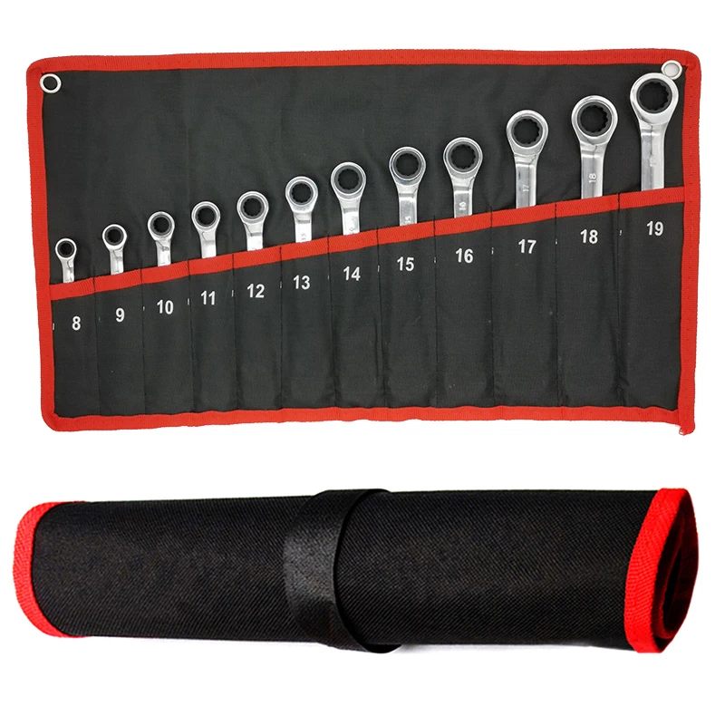 Ratcheting Combination Wrench Set,Metric Chrome Vanadium Steel Hand ...