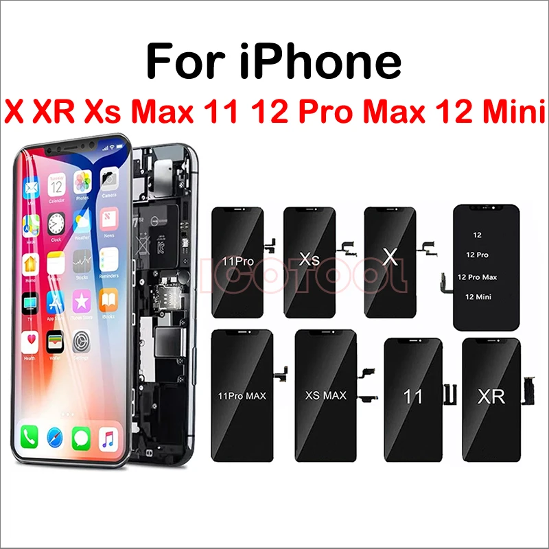 OLED-Screen-For-iPhone-X-XR-Xs-Max-11-12-Pro-Max-LCD-Display-Touch ...