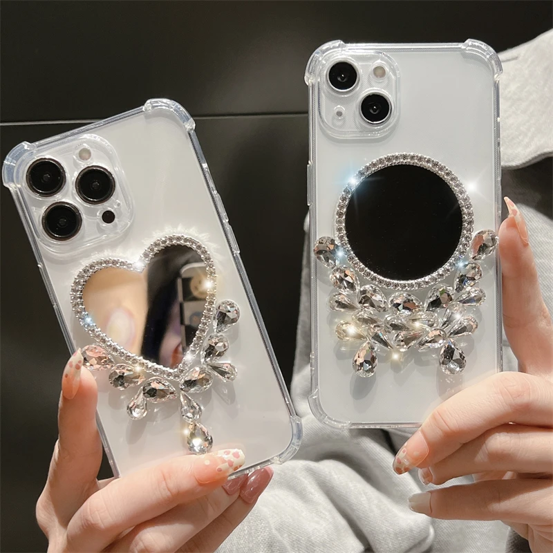 Luxury-Mirror-Rhinestone-Shockproof-Phone-Case-For-Nokia-G10-G20-G50 ...