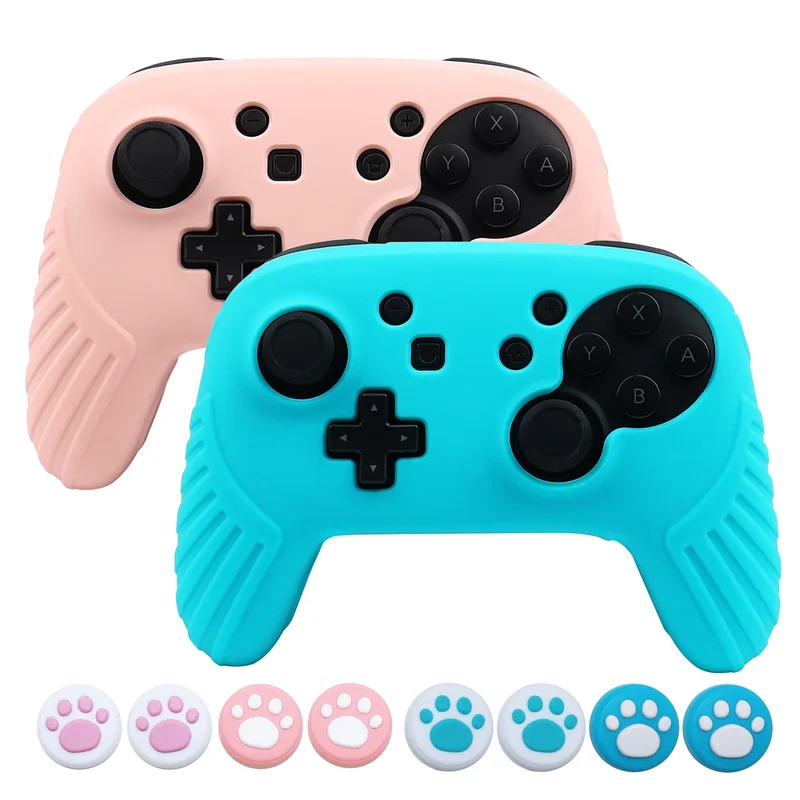 Pink-Soft-Silicone-Protective-Case-For-Switch-pro-Controller-Skin ...