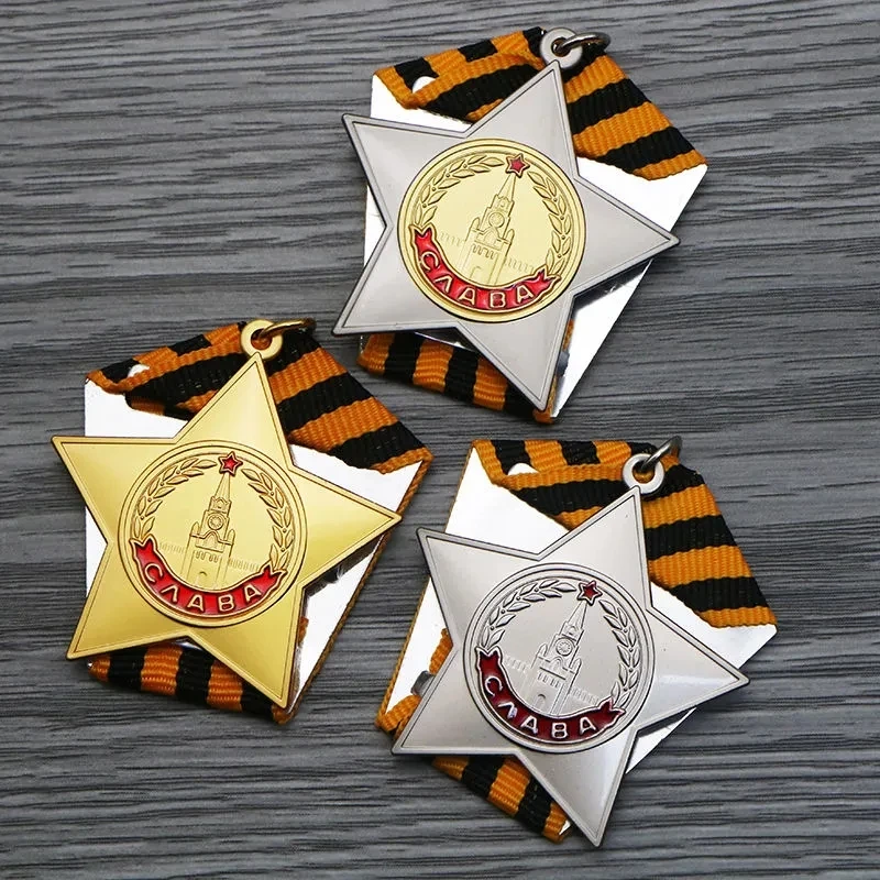 Soviet Union Medal of Honor RED ARMY 1 2 3 level badge collection WWII ...