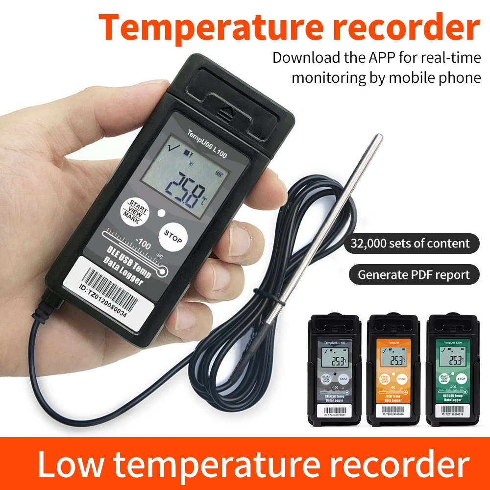 TempU06-200-Ultra-Low-Temperature-Data-Logger-Digital-32000-Points ...