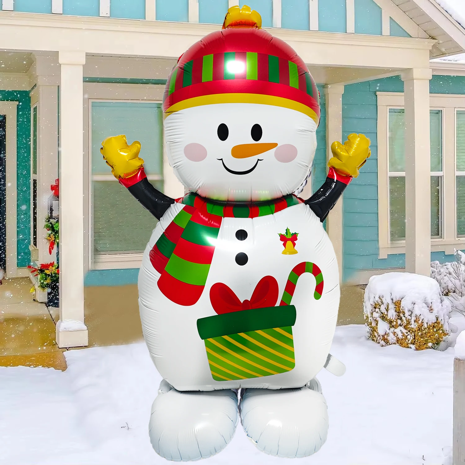Christmas-Inflatable-Snowman-Balloon-Standing-Snowman-Foil-Balloon ...
