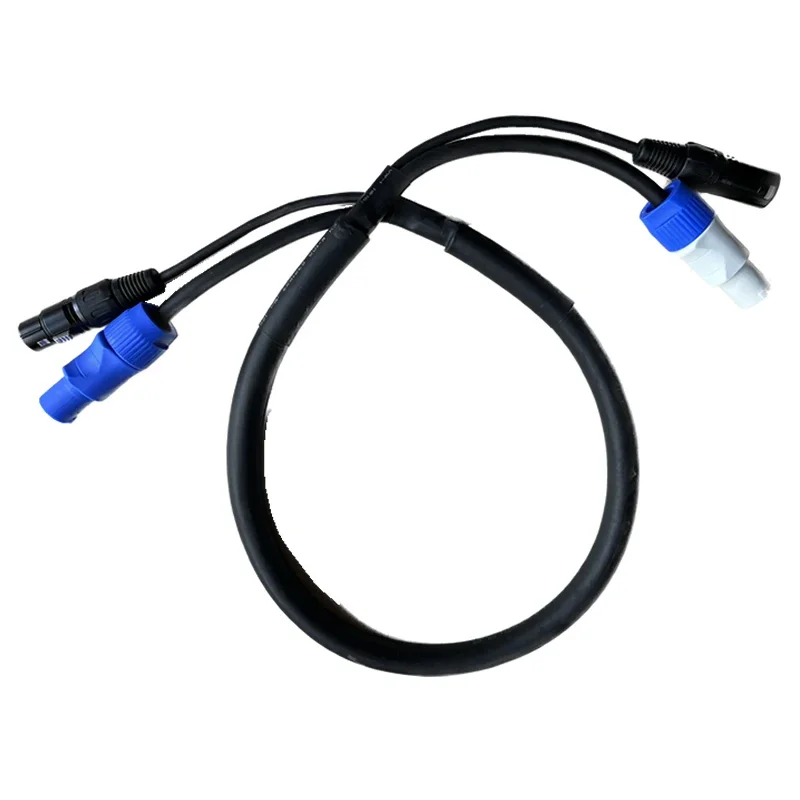 Professional PowerCon plus 3 Pin DMX Combi Combo Hybrid Cable ...