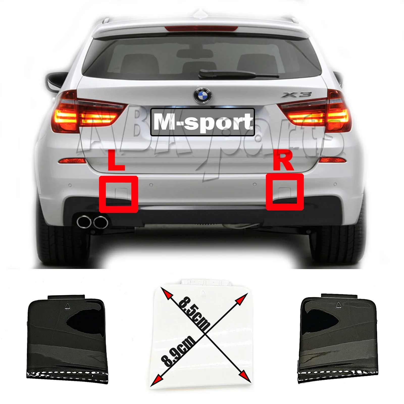 LH&RH Fit 11-17 BMW X3 F25 M-SPORT 18d 18i 20dX 20i 20iX 28iX 30dX 35dX ...