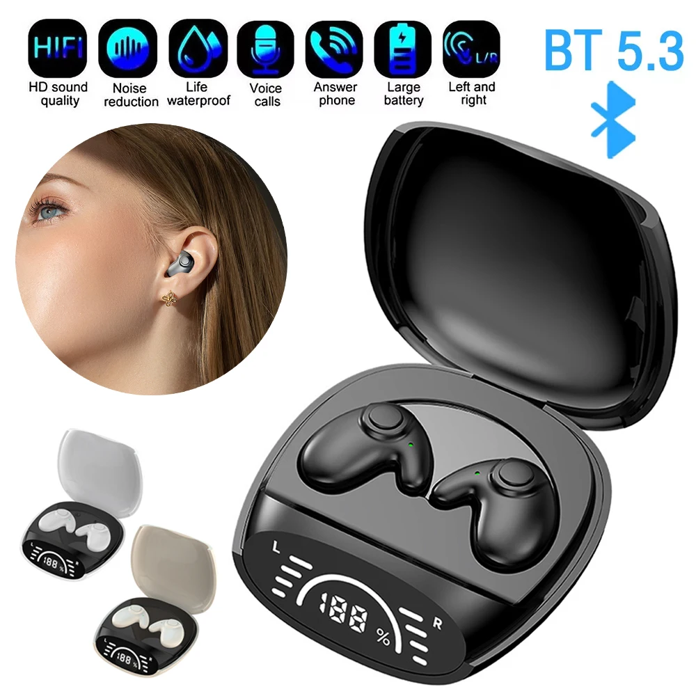 Bluetooth-5-3-Sleep-Invisible-Earbuds-Tiny-Mini-Headphones-Noise ...