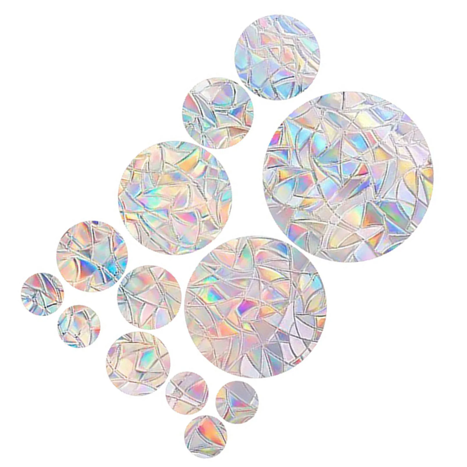 Anti-Collision-Circular-Window-Stickers-Reusable-Rainbow-Window-Clings ...