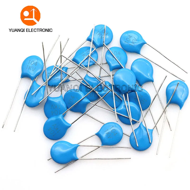 Capacitor cerâmico de alta tensão, 20 pcs/lot, 1kv 1000v 22pf 39pf 68pf ...