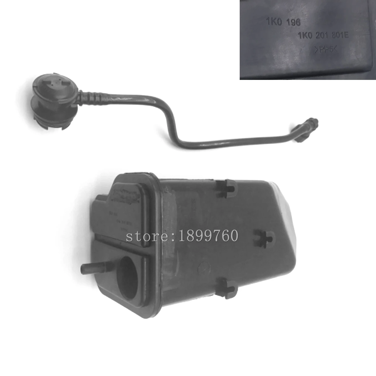 Charcoal Canister & Hose Set For Vw Beetle Jetta Golf Rabbit Eos Audi ...