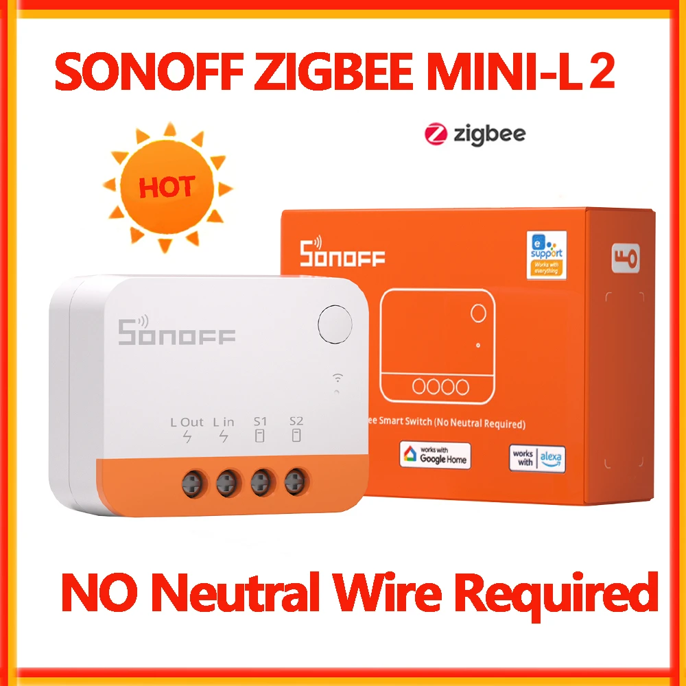Sonoff zbmini l2 zigbee 3.0 nenhum fio neutro necessário inteligente ...