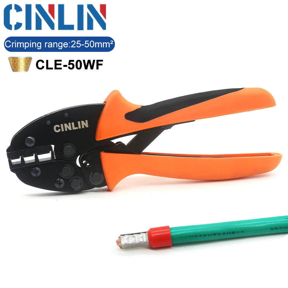 25-50mm-Tube-Ferrule-VE-TE-Terminals-Crimping-Pliers-CLE-50WF-Ratchet ...