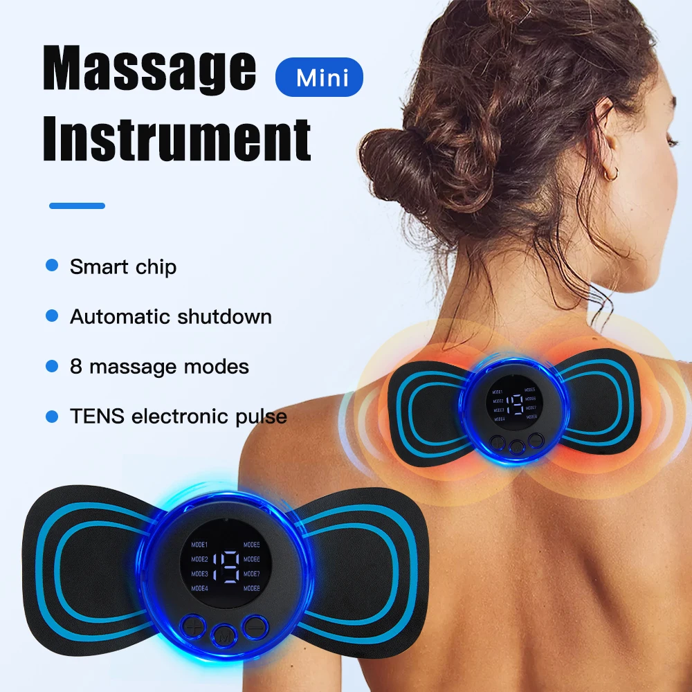 Mini-masseur-de-cou-lectrique-impulsions-EMS-cran-LCD-patch-de-massage-cervical-outil-d ...