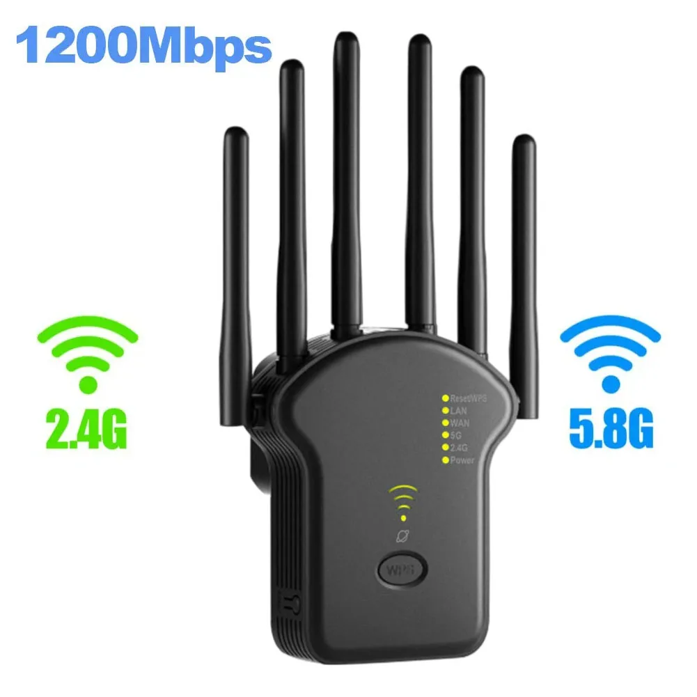 1200Mbps-Wireless-WiFi-Repeater-Dual-Band-5G-WiFi-Signal-Repeater ...