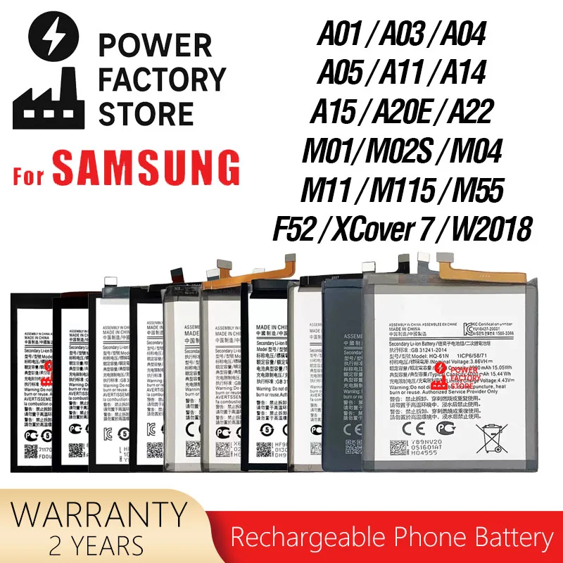 Brand New Mobile Phone Battery For Samsung A01/A03/A04/A05/A11/A14/A15 ...