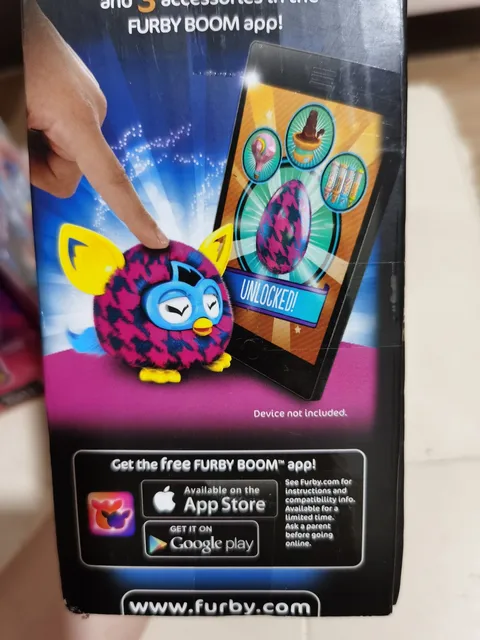 Furby Boom Purple Houndstooth