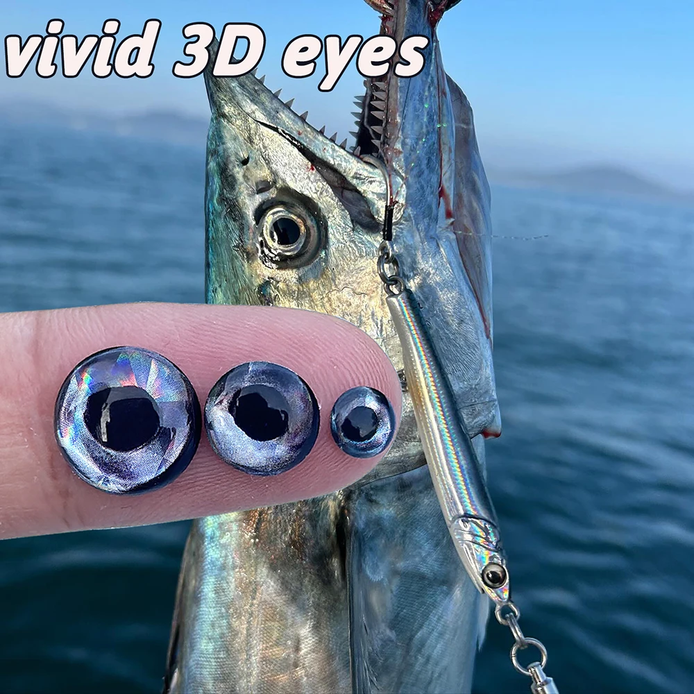 100pcs/lot Fishing Lure Eyes Holographic 5.5mm 6mm 7.5mm 9mm 11.5mm DIY ...