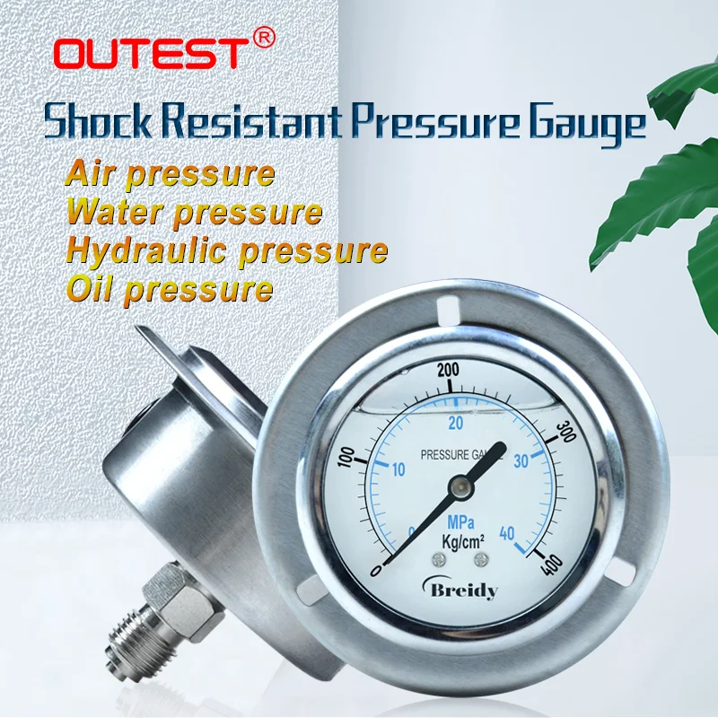 OUTSET-0-60Mpa-Axial-Shock-Resistant-Pressure-Gauge-Hydraulic-Air-Oil-Water-Stainless-Steel ...