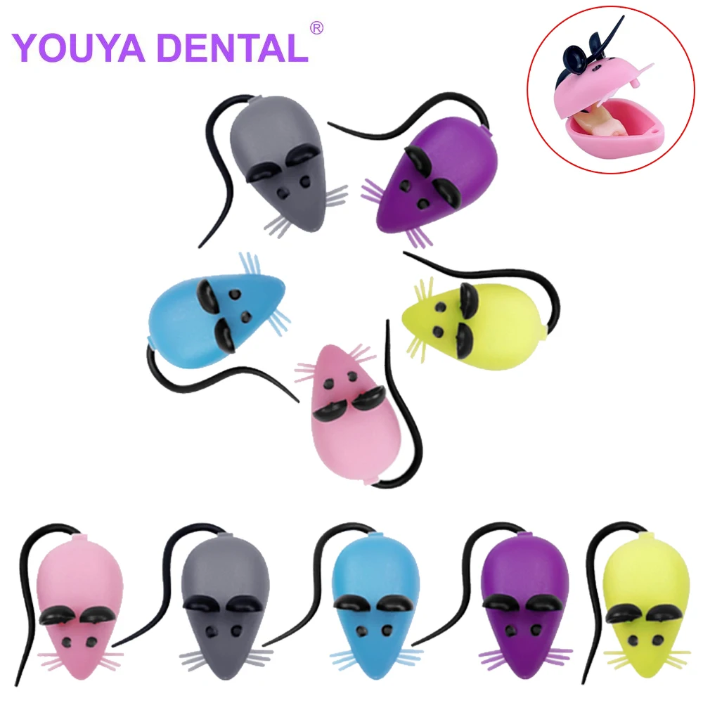 50Pcs-Cute-3D-Mini-Mouse-Shape-Plastic-Milk-Teeth-Storage-Box-Baby ...