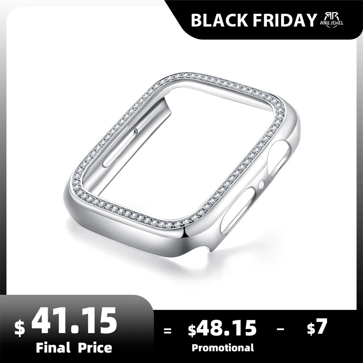 AnuJewel-Moissanit-Apple-Watch-Geh-use-Serie-9-8-7-45-mm-vollst-ndig ...