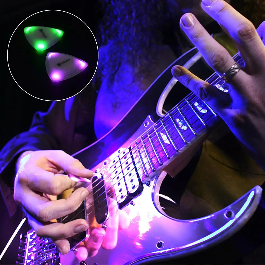 1-2PCS-Guitar-Touch-Luminous-Pick-With-High-Sensitivity-LED-Light ...
