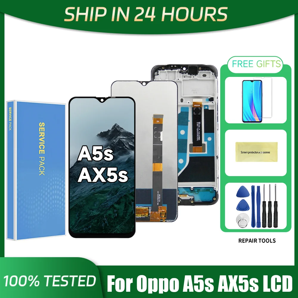 6-2-For-Oppo-A5s-AX5s-LCD-Display-with-Frame-Touch-Screen-Digitizer ...