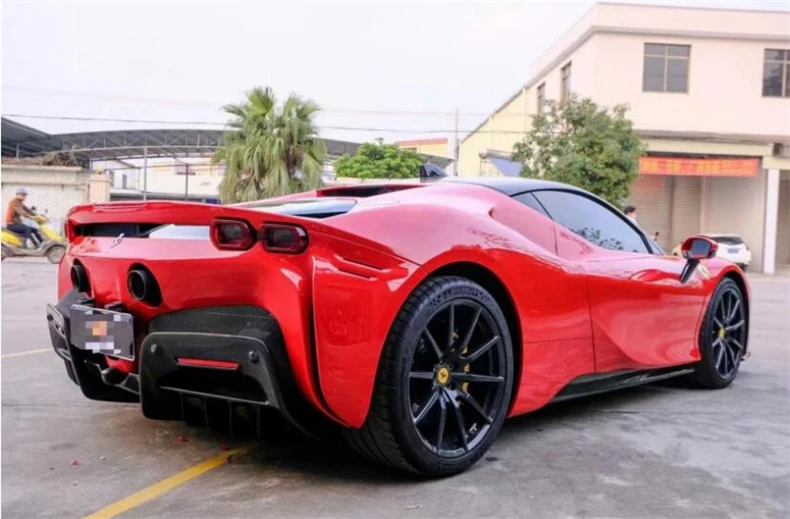 High Quality REAL Dry Carbon Fiber For Ferrari SF90 2020 2021 2022 2023 ...
