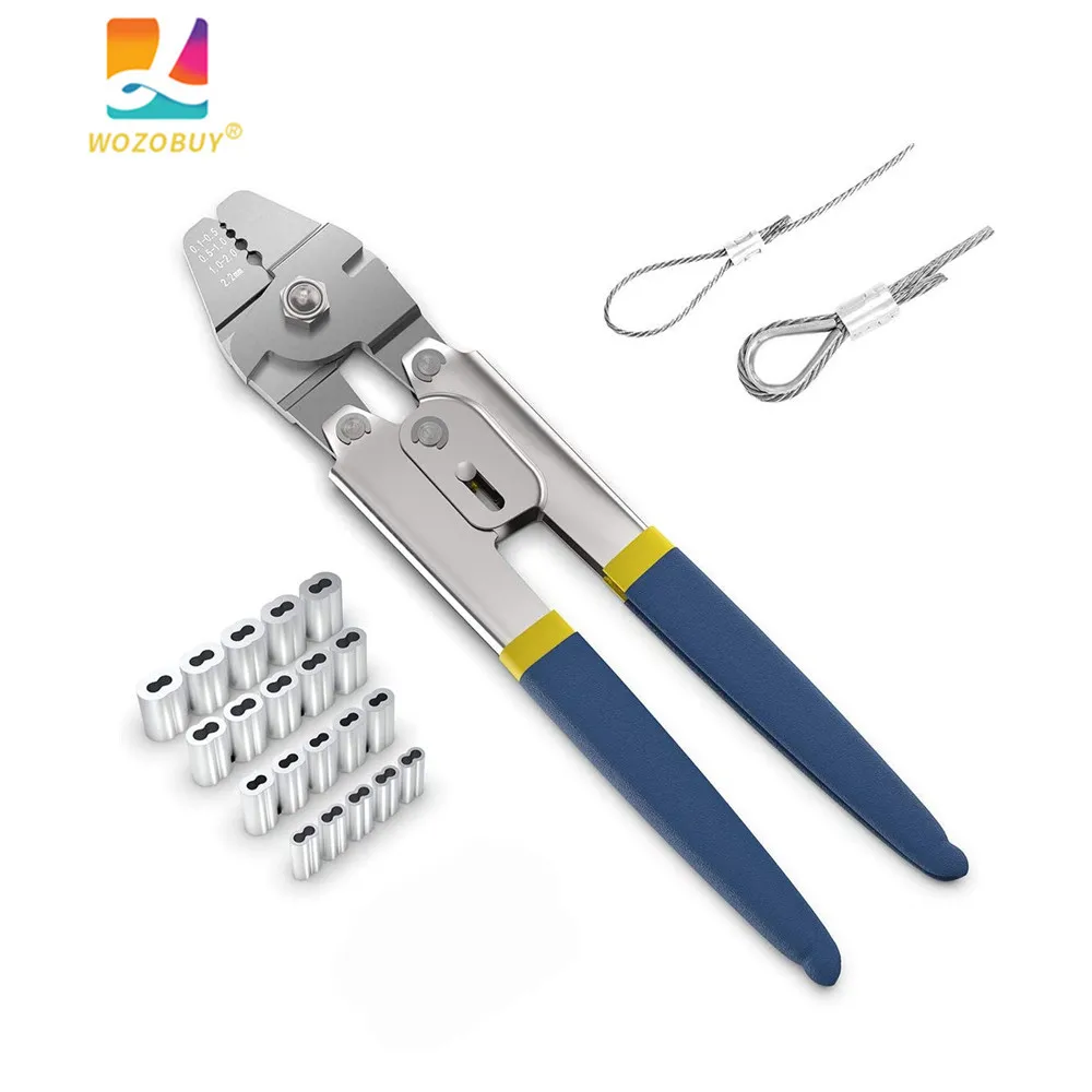 Wire-Rope-Crimping-Swaging-Tool-Cable-Crimps-Alum-nio-Double-Barrel ...