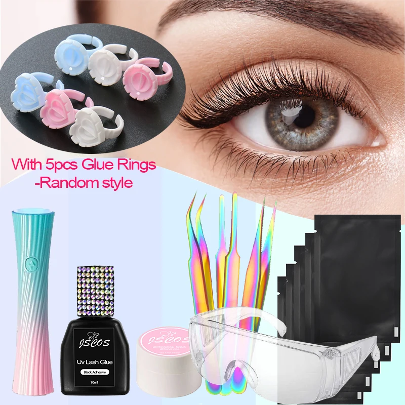 Black-UV-Lash-Glue-UV-Adhesive-Glue-Lashes-Kit-3W-UV-Lamp-Eye-Patch-Eye ...