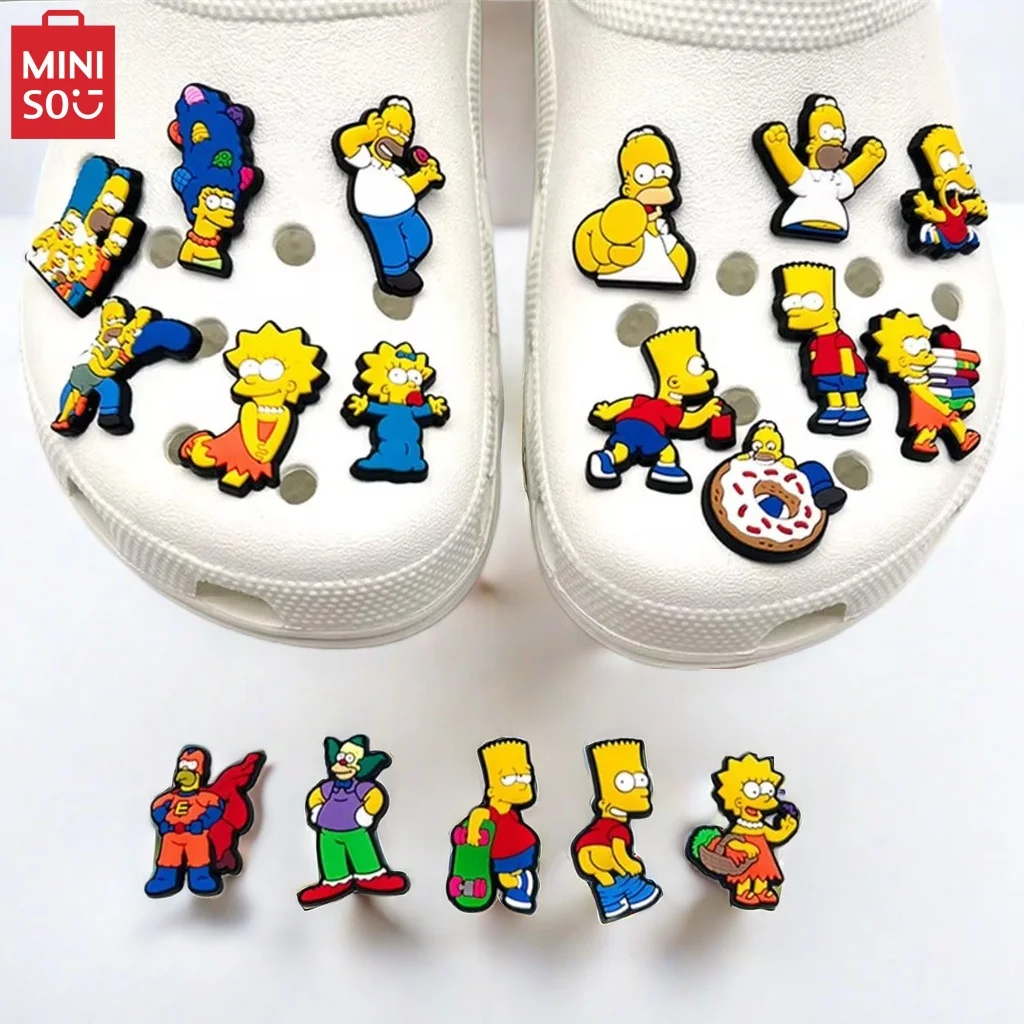 18Pcs-Set-Miniso-Shoe-Charms-Pcv-Cartoon-Shoe-Charms-Accessories-Fit ...