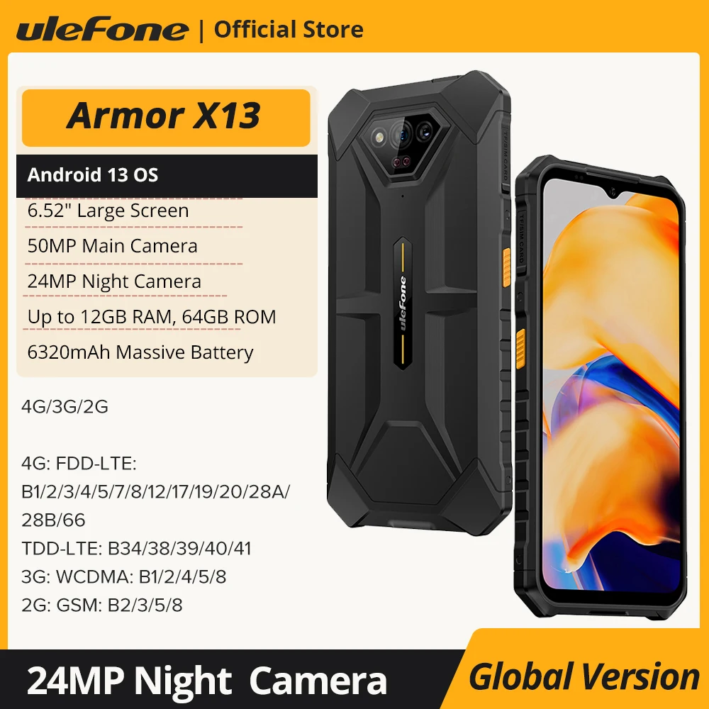 Ulefone-Armor-X13-Up-to-12GB-64G-Android-13-6320mAh-50MP-6-52-NFC-4G ...