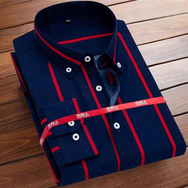 Chemises-d-contract-es-pour-hommes-M-5XL-avec-design-ray-noir-et-blanc ...