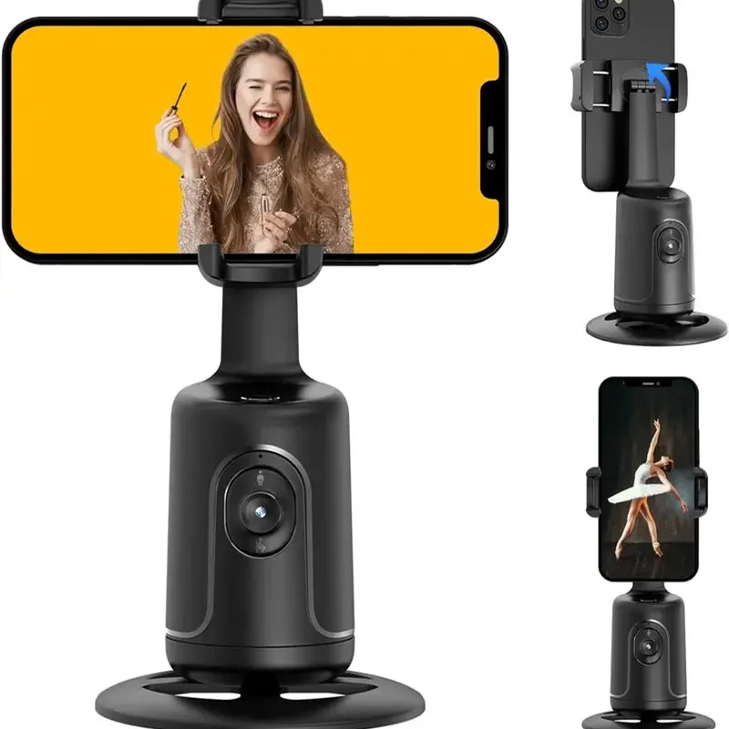Auto-Face-Tracking-Phone-Holder-Tripod-Stand-Smart-Selfie-Stick-360-Rotation-Fast-Face-Object ...
