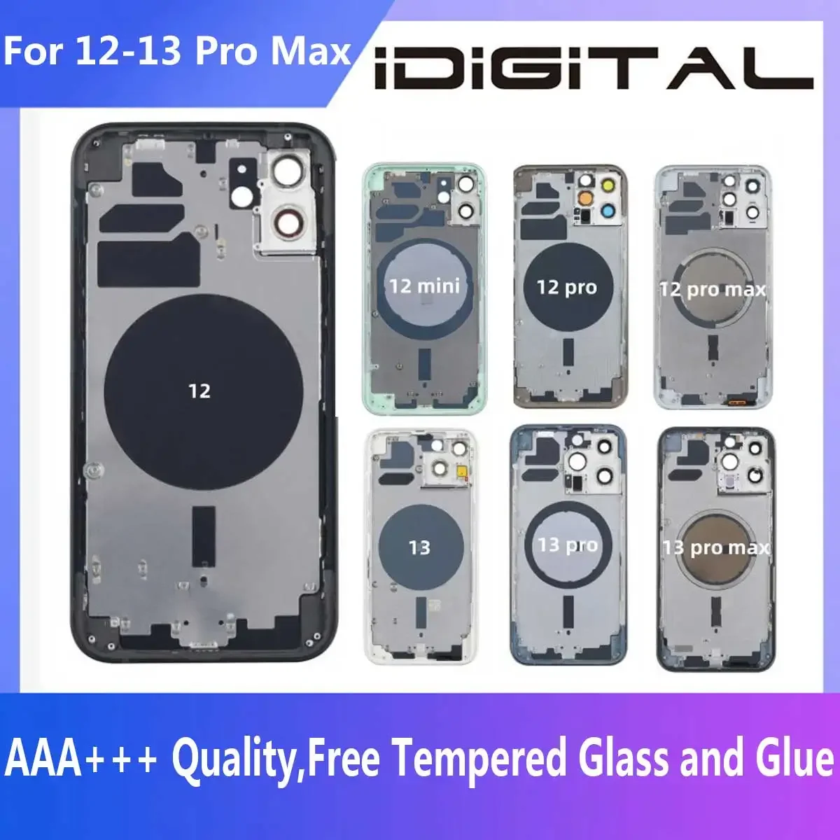 1-Piece-Replacement-Back-Cover-Middle-Chassis-Frame-Housing-Case-For ...