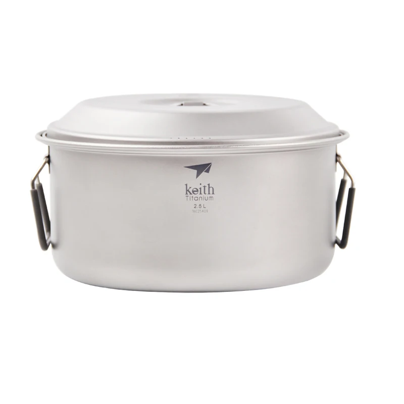 Keith-Titanium-Pot-Big-Capacity-Stockpot-2-5L-Lightweight-Outdoor ...
