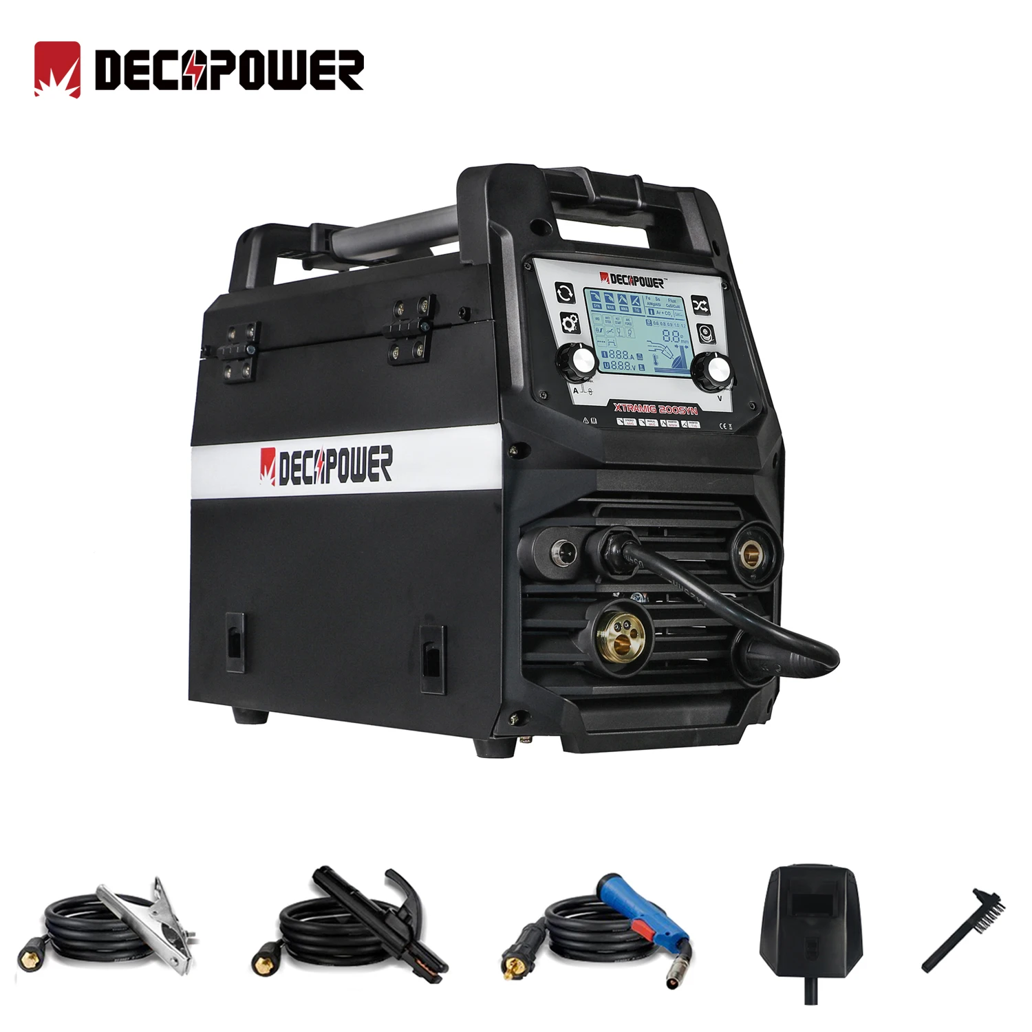 Decapower-XTRAMIG-200A-Semi-automatic-Synergy-MAG-MMA-FLUX-TIG-MIG-Gas ...