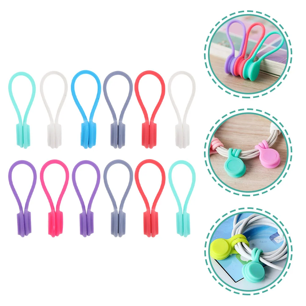 12-Pcs-Magnetic-Cable-Winder-Data-Organizers-Cables-Holders-Tie-Winders ...